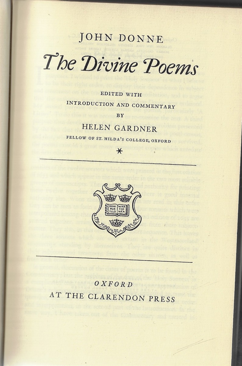 John Donne The Divine Poems