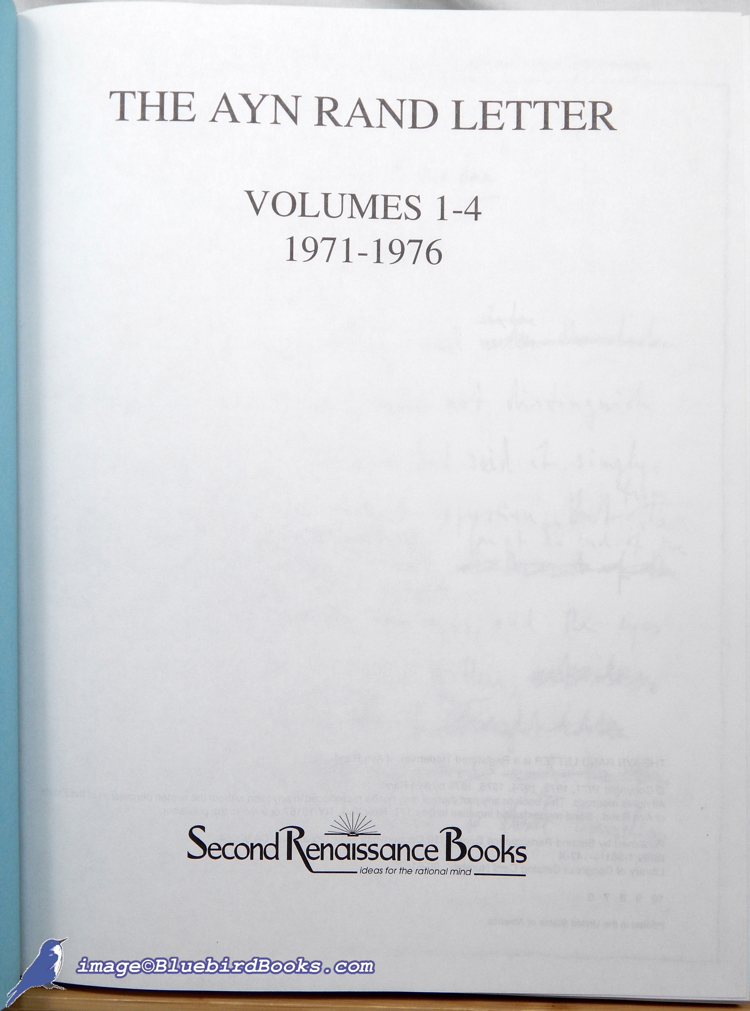 The Ayn Rand Letter, Volumes 1-4: 1971-1976