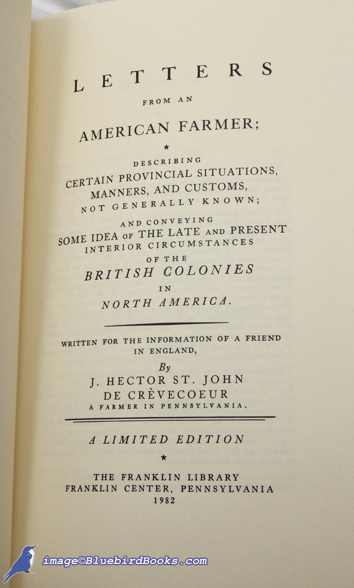 Letters From An American Farmer Franklin Library 100 Greatest letters-from-an-american-farmer-franklin-library-100-greatest