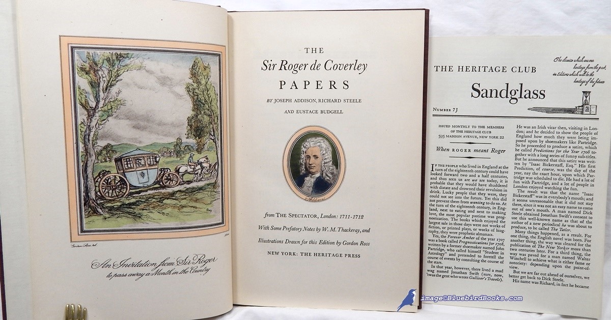 The Sir Roger de Coverley Papers, from the Spectator, London 1711-1712