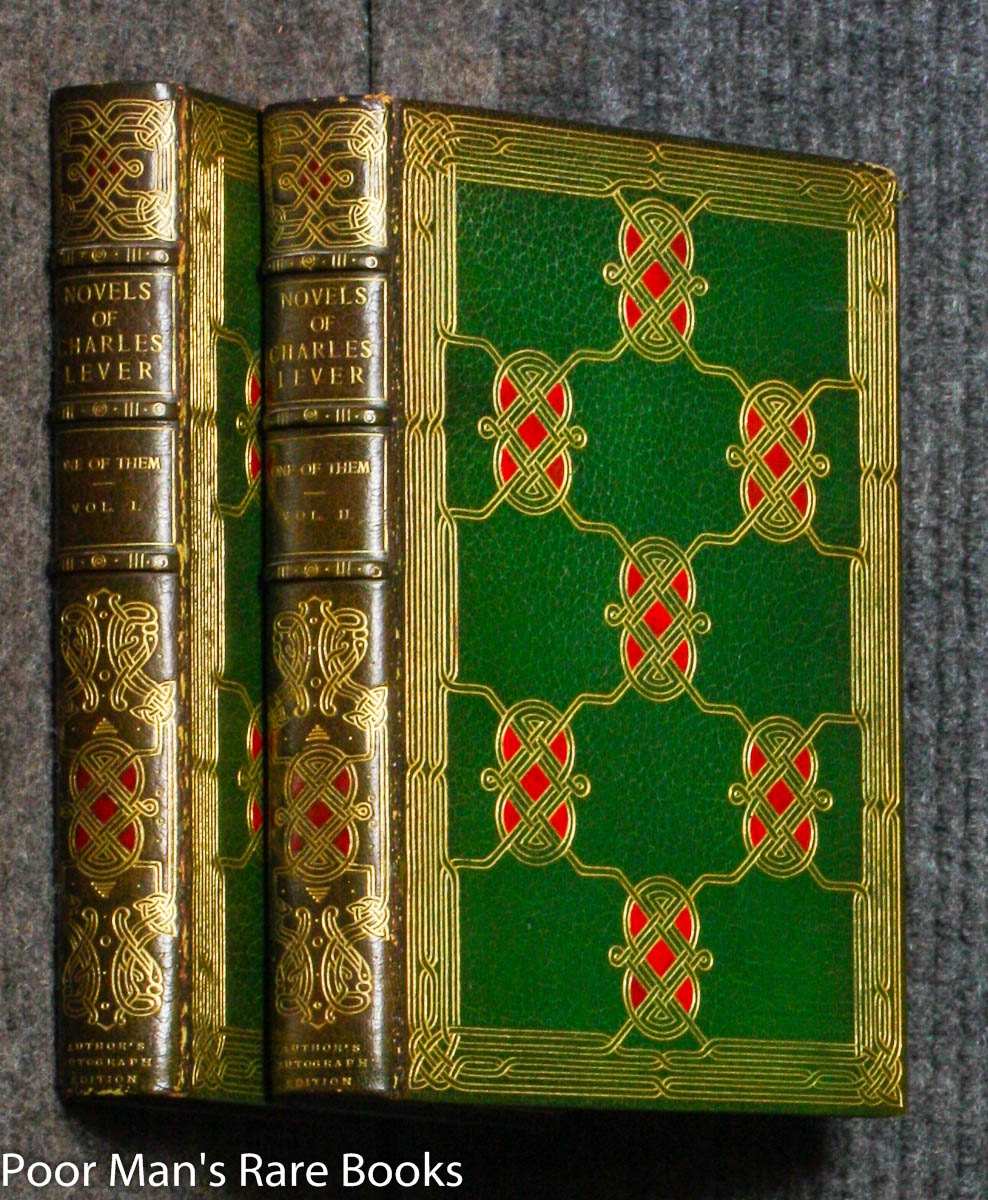 THE NOVELS OF CHARLES LEVER AUTHORS AUTOGRAPH EDITION [PROOF FROM ...
