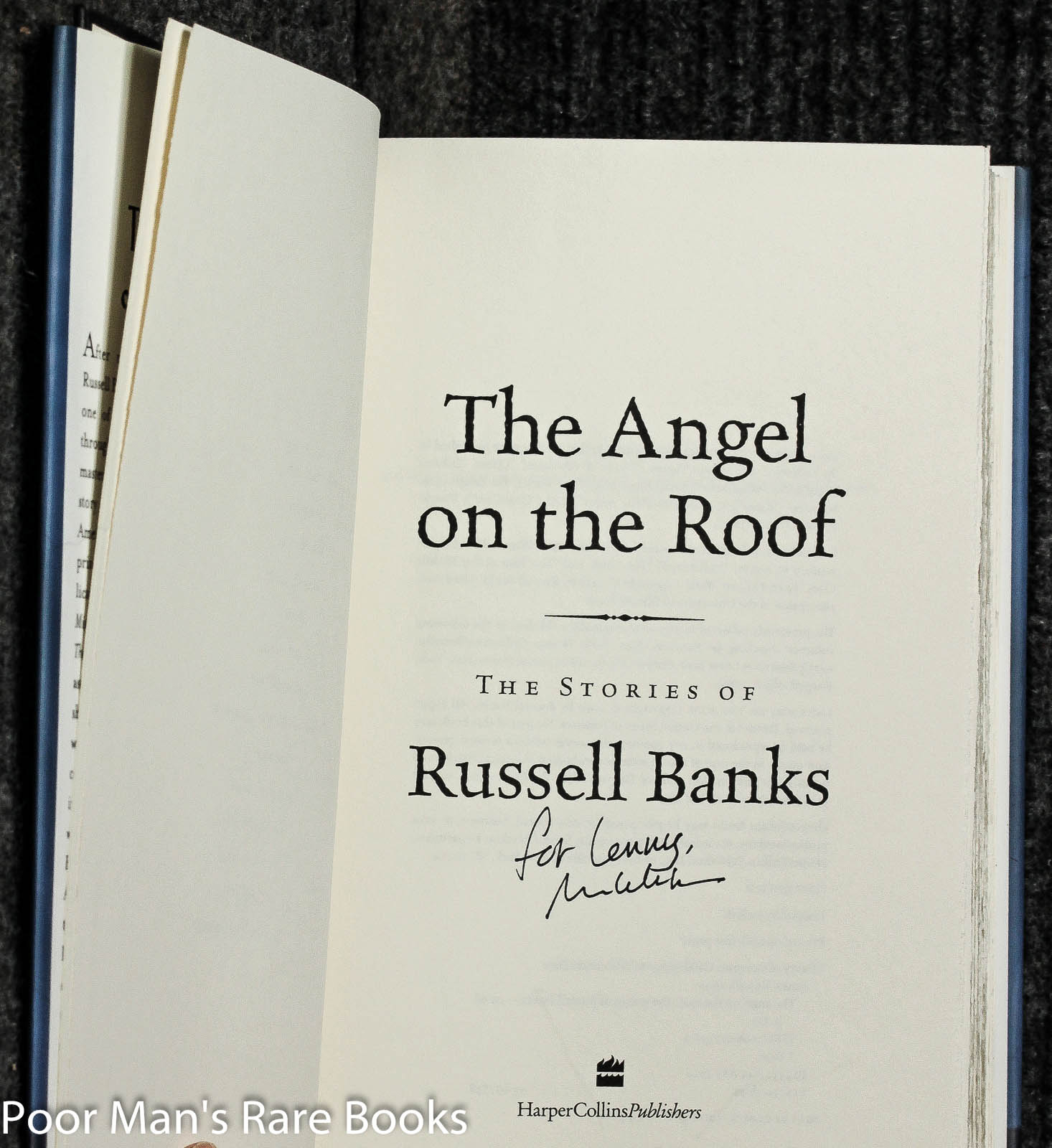 The Angel On The Roof: The Stories Of Russell Banks