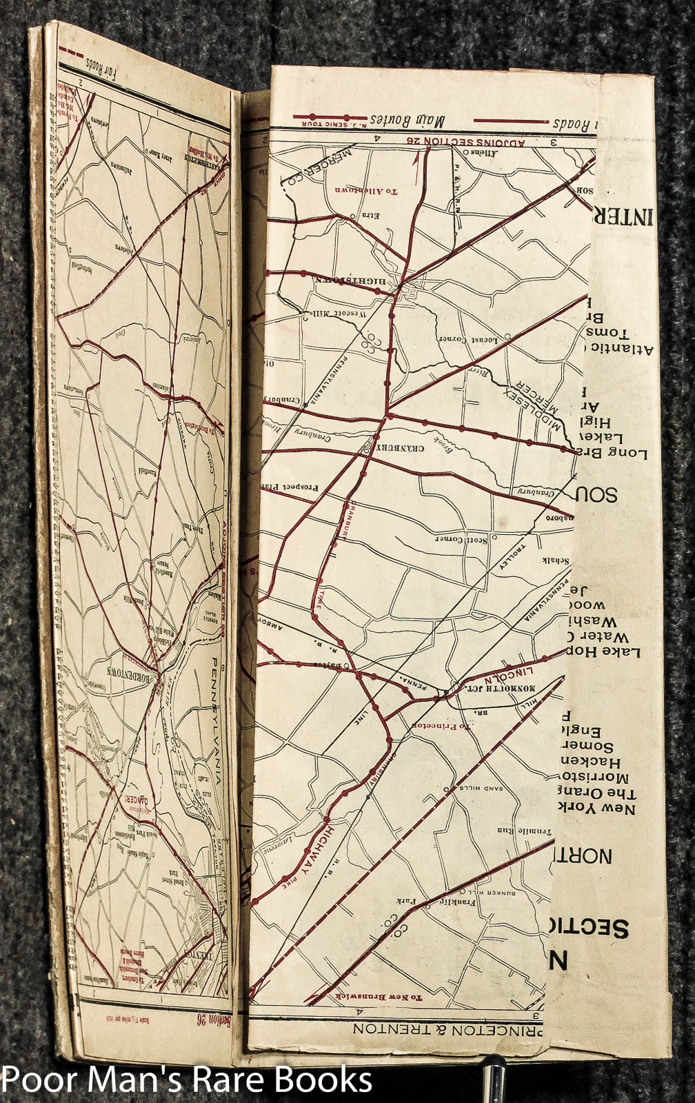 Official Road Map Of Southern New Jersey : Showing All The Improved And ...