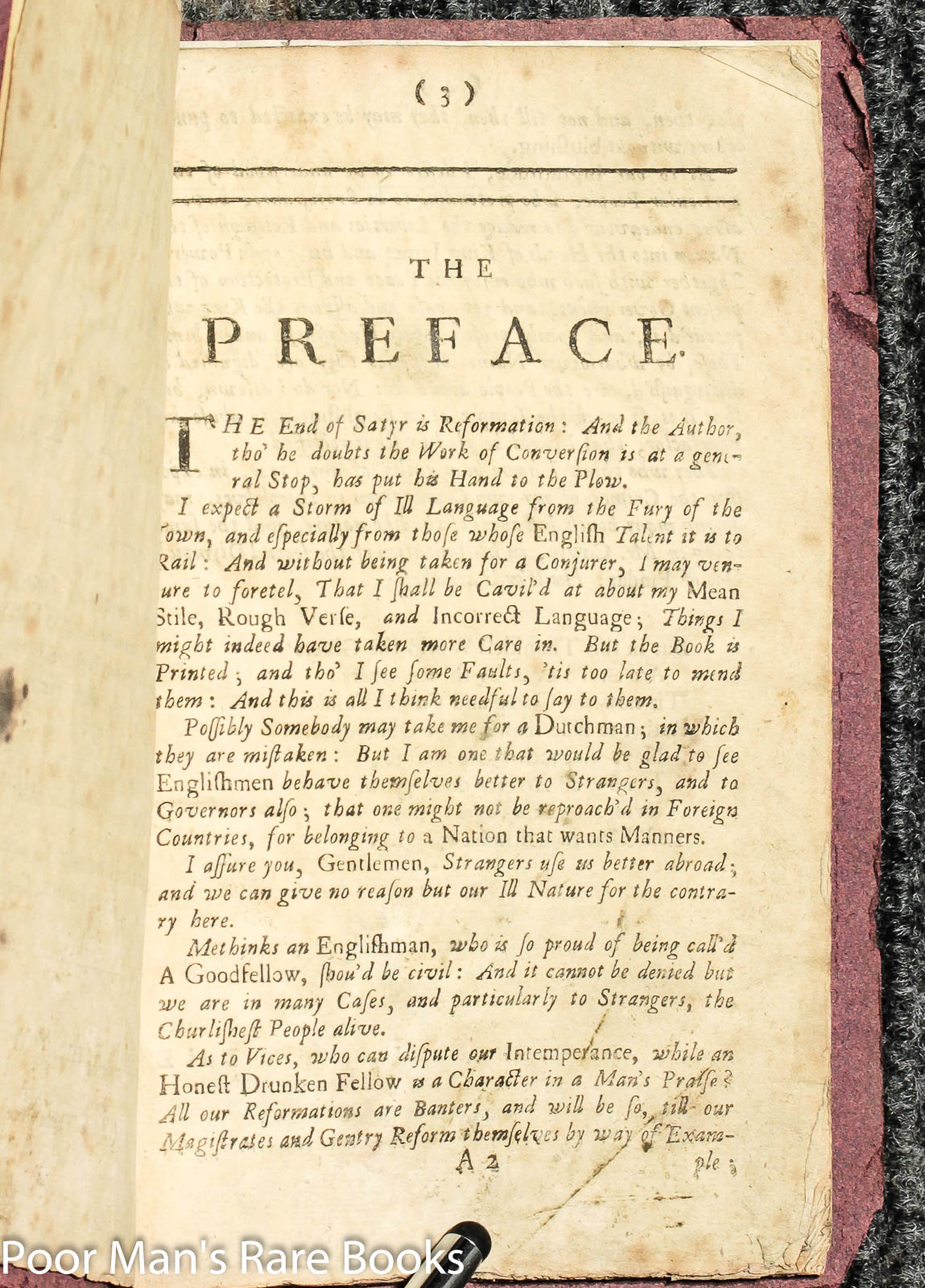 The True-born English-man: A Satyr [pamphlet]