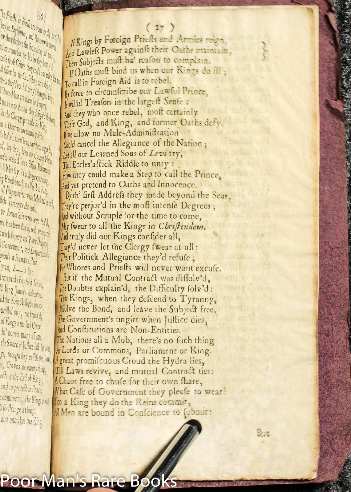 The True-born English-man: A Satyr [pamphlet]