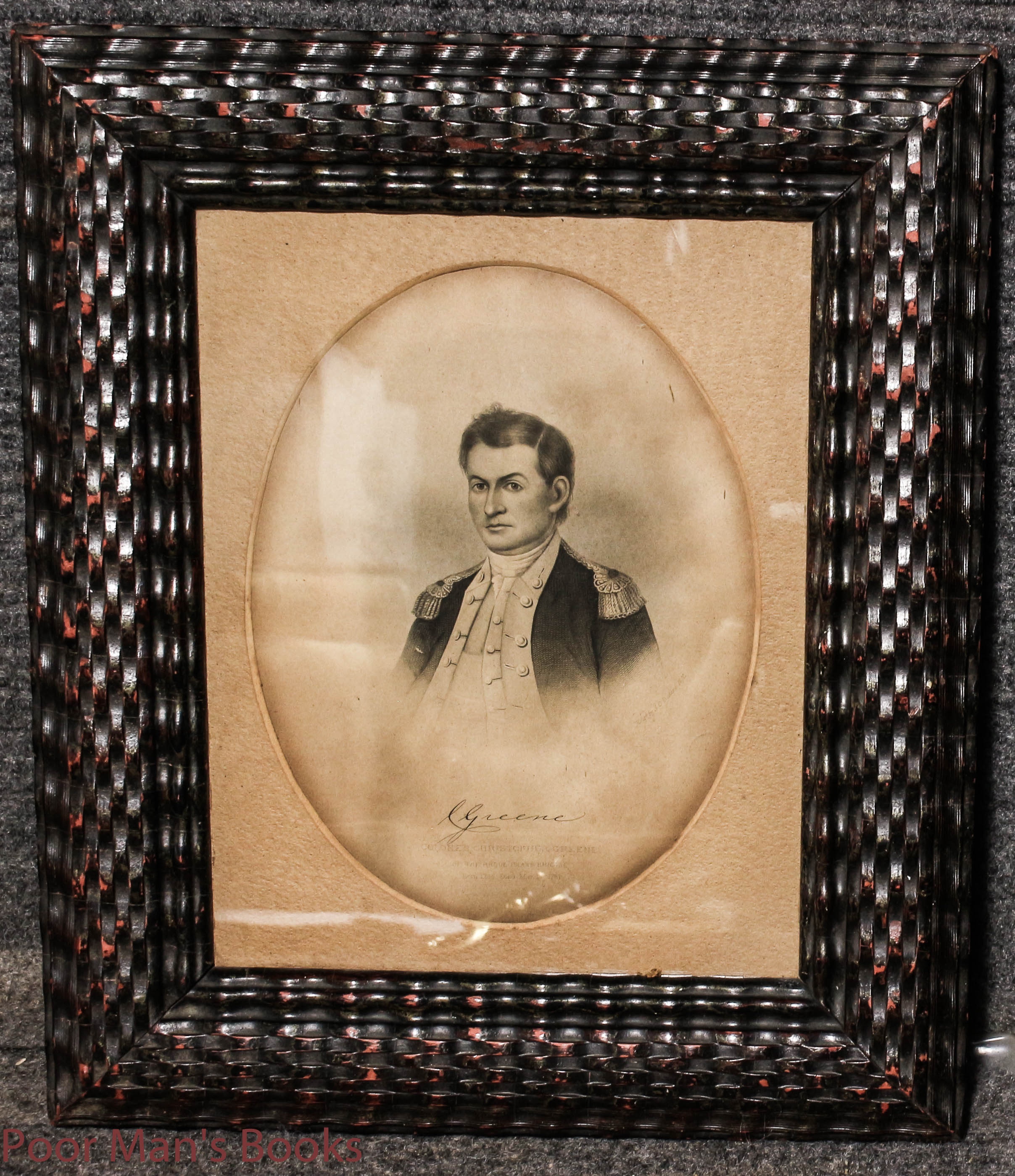 Colonel Christopher Greene, 1st Rhode Island Ealry Print