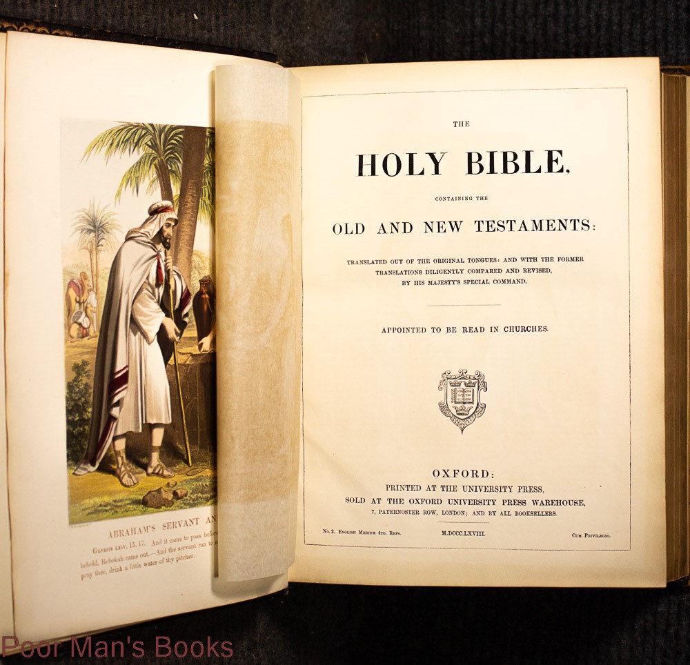The Holy Bible Containing The Old And New Testaments 1868 [with Heavy ...