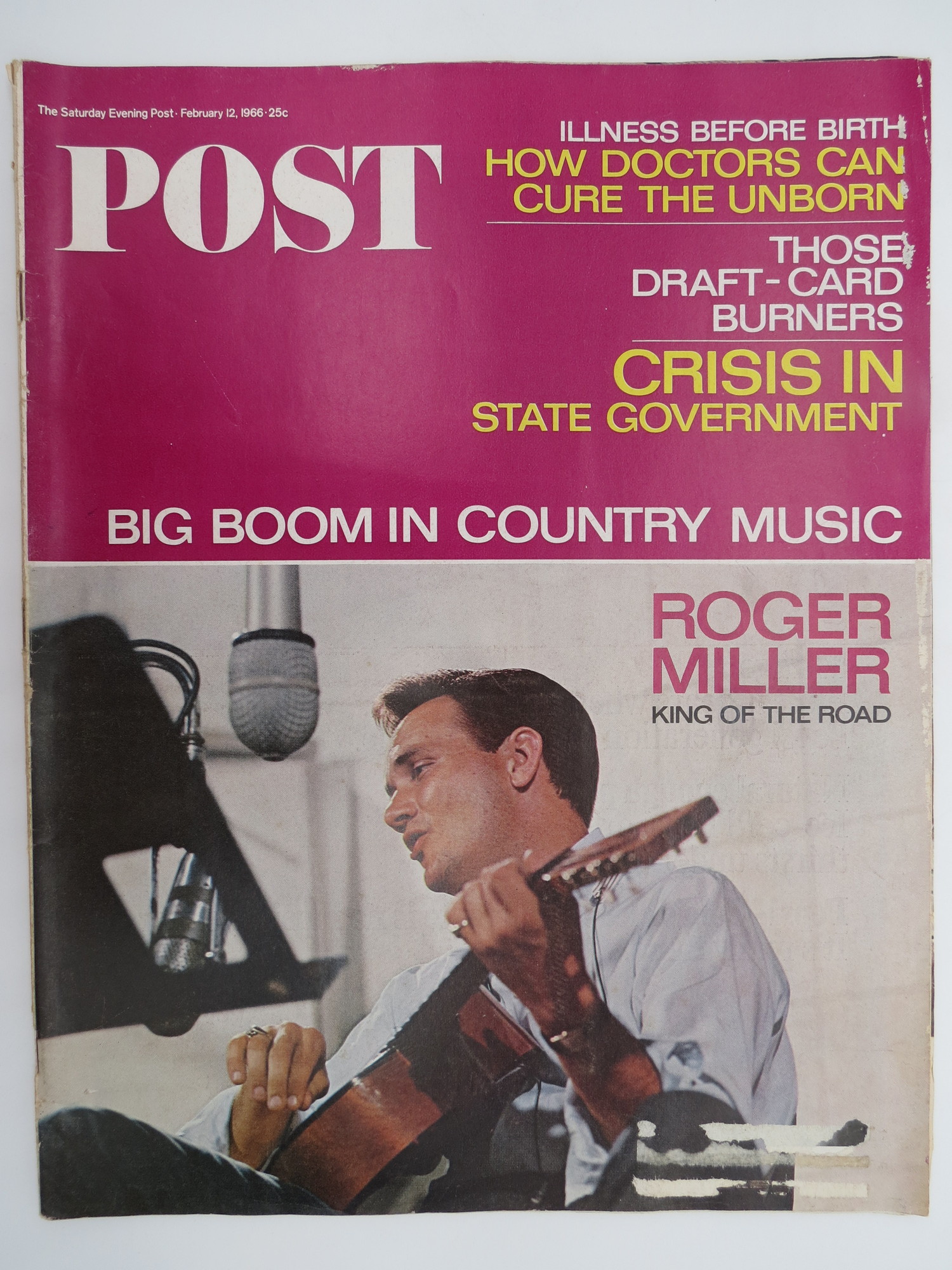 THE SATURDAY EVENING POST MAGAZINE, FEBRUARY 12, 1966 (ROGER MILLER COVER)