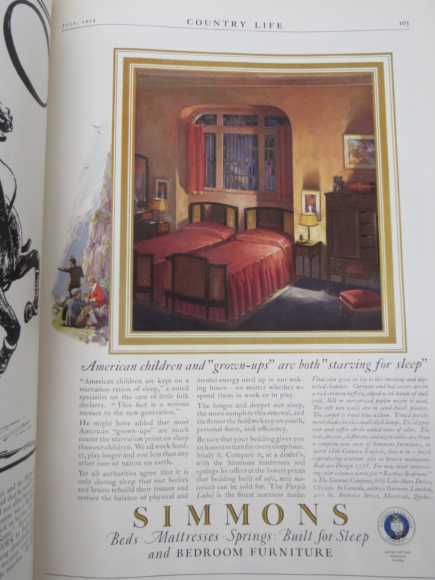 COUNTRY LIFE MAGAZINE, JULY 1924 (BUNGALOW NUMBER; NORMAN ROCKWELL FISK ...