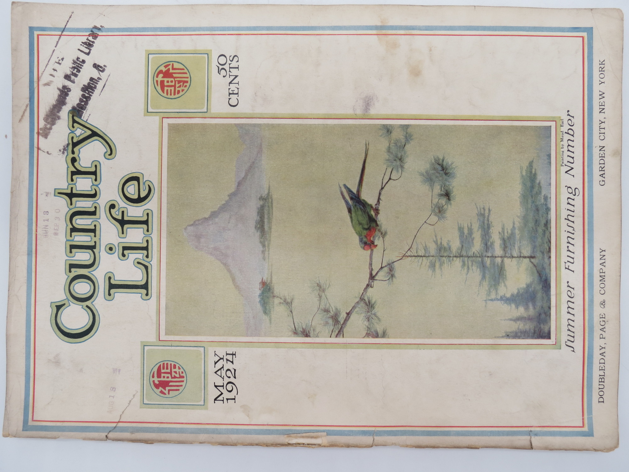 COUNTRY LIFE MAGAZINE, MAY 1924 (NORMAN ROCKWELL FISK TIRE; SUMMER ...