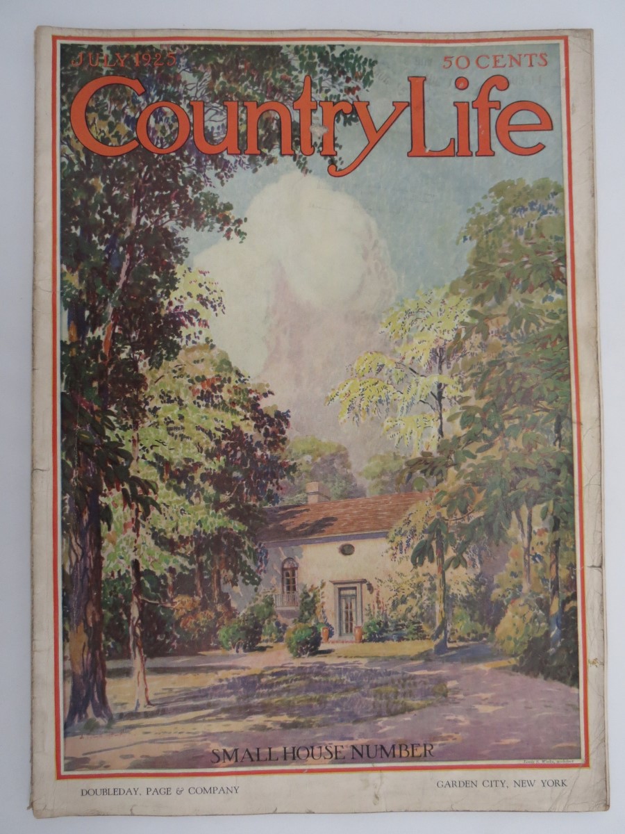 COUNTRY LIFE MAGAZINE, JULY 1925 (COLOR BUNGALOW ILLUSTRATIONS BY ...