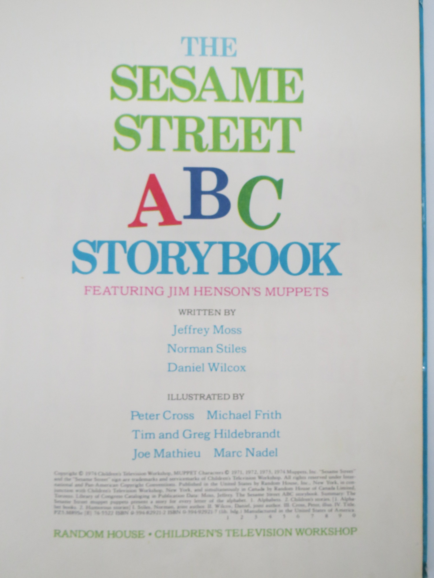 THE SESAME STREET ABC STORYBOOK