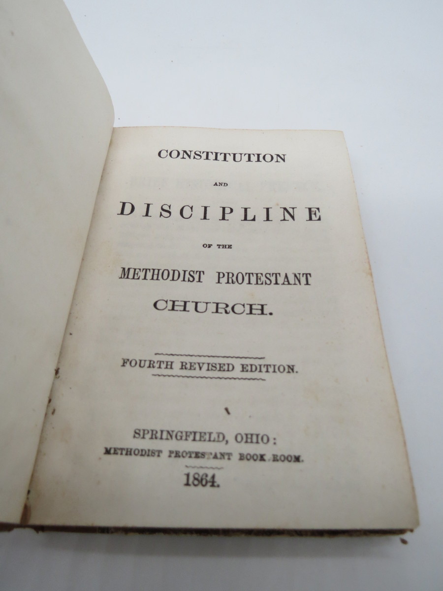 CONSTITUTION AND DISCIPLINE OF THE METHODIST PROTESTANT CHURCH