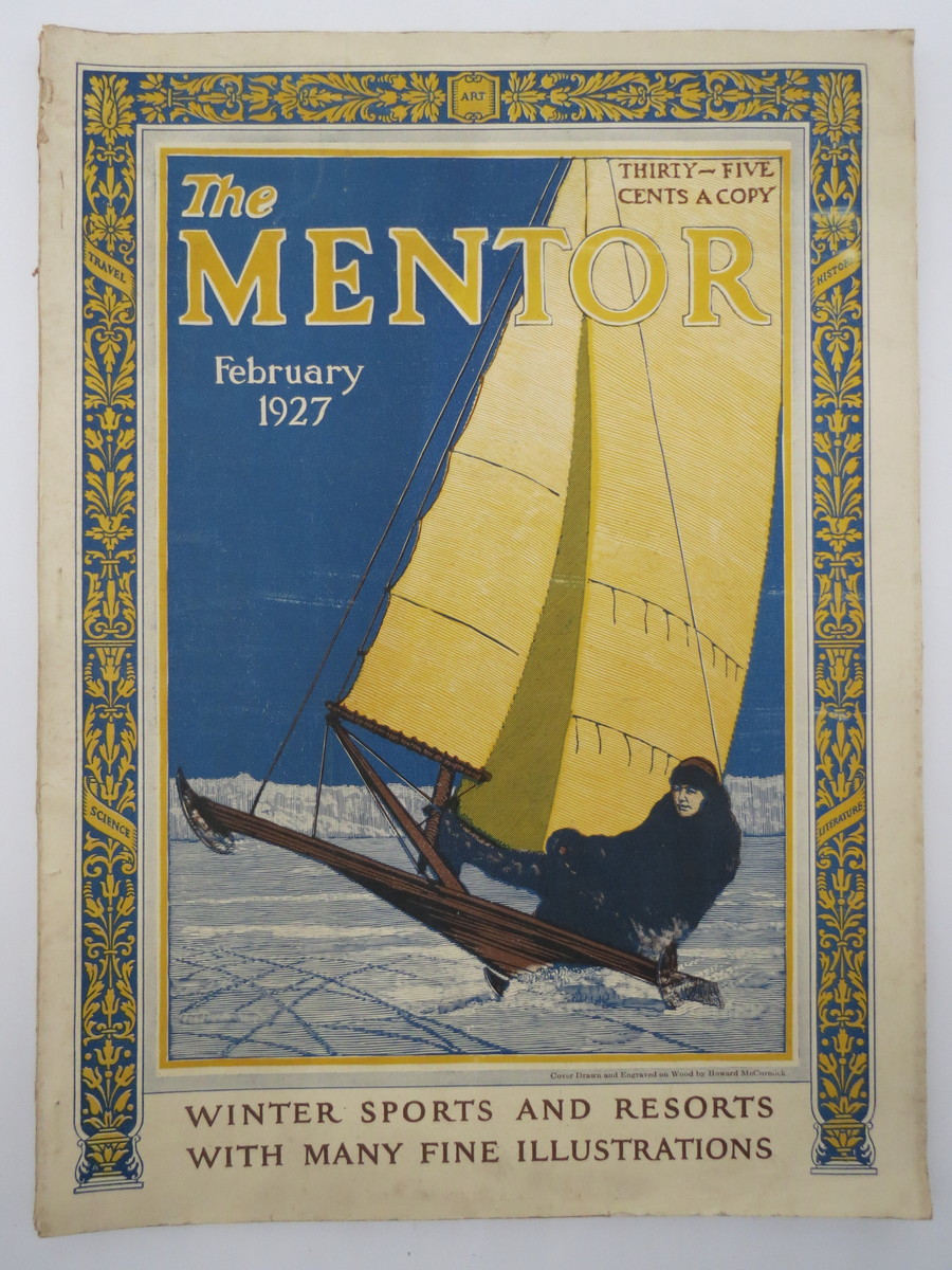 MENTOR MAGAZINE, FEBRUARY 1927 (WINTER SPORTS ESKIMO COVER BY HOWARD ...