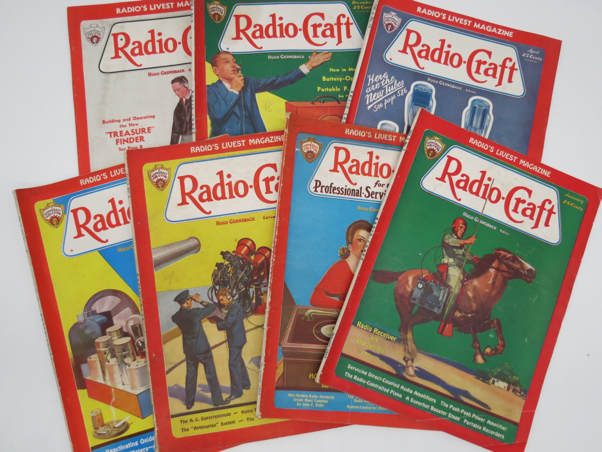 7 ISSUES OF RADIO-CRAFT MAGAZINE FROM 1930 TO 1933
