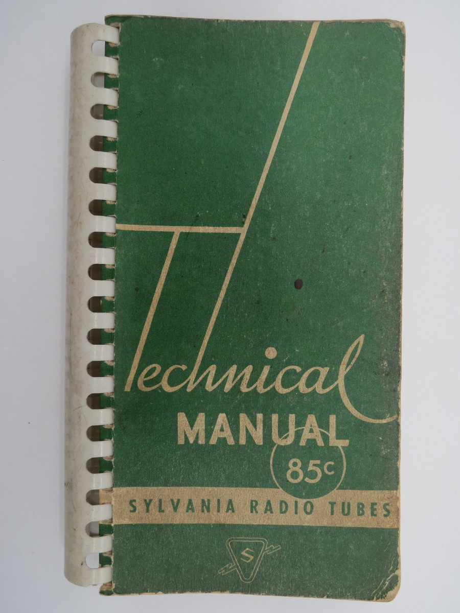 TECHNICAL MANUAL SYLVANIA RADIO TUBES