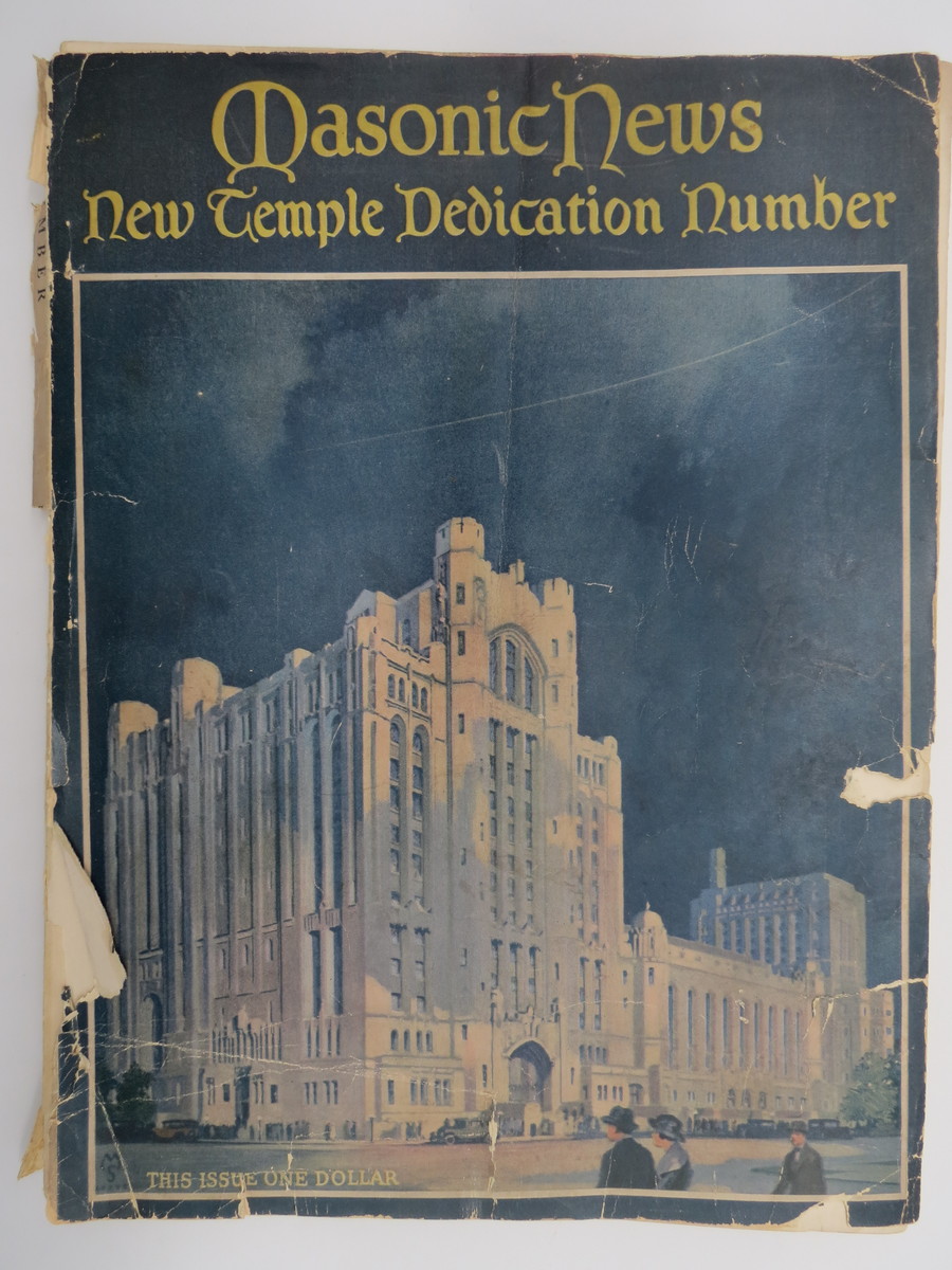 MASONIC NEWS MAGAZINE, NOVEMBER 1926 (NEW TEMPLE DEDICATION NUMBER)