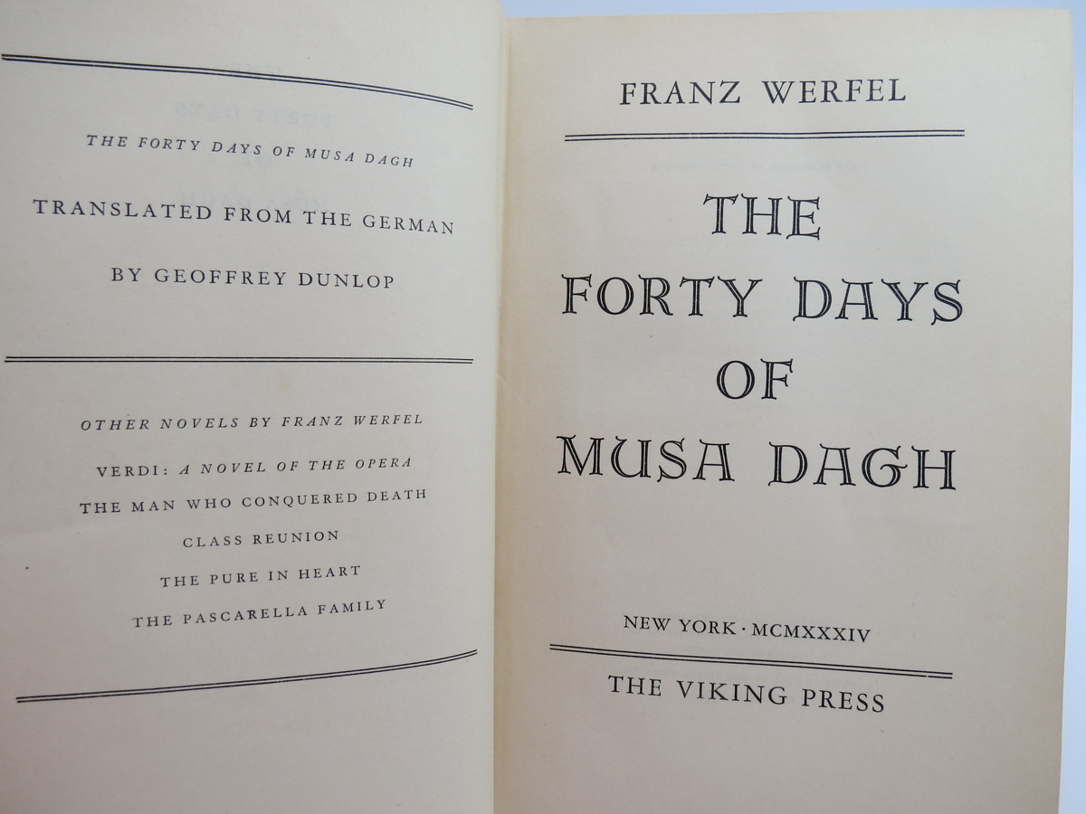 THE FORTY DAYS OF MUSA DAGH