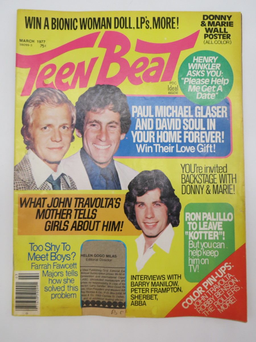 TEEN BEAT MAGAZINE MARCH 1977