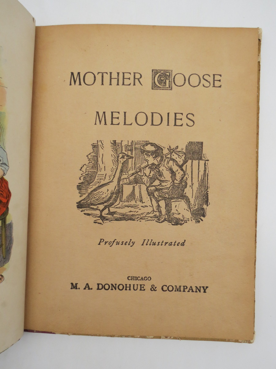 OLD MOTHER GOOSE MELODIES (ANTIQUE CHROMOLITHOGRAPHIC COVER)