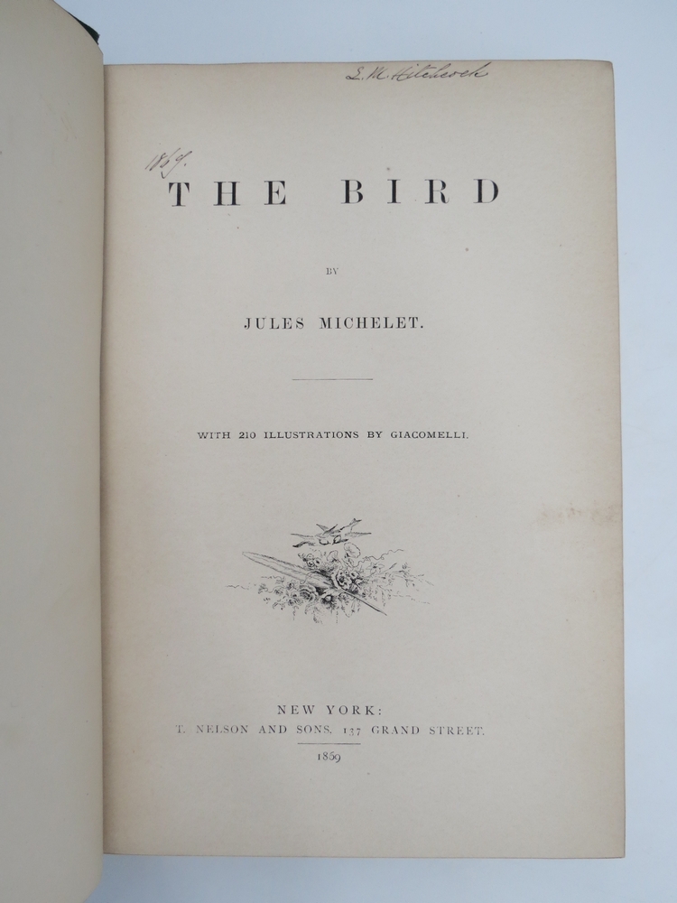 THE BIRD by Jules Michelet 1869 | eBay