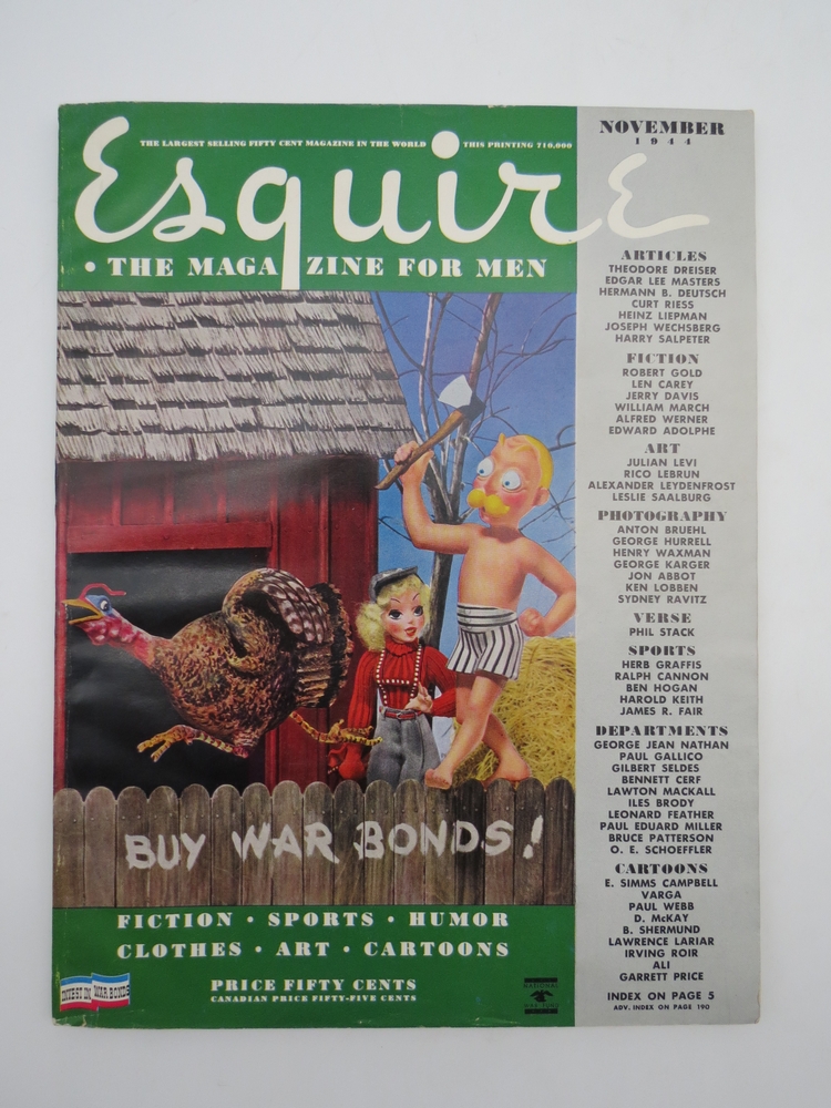 ESQUIRE MAGAZINE NOVEMBER 1944 (VARGA GIRL PINUP)