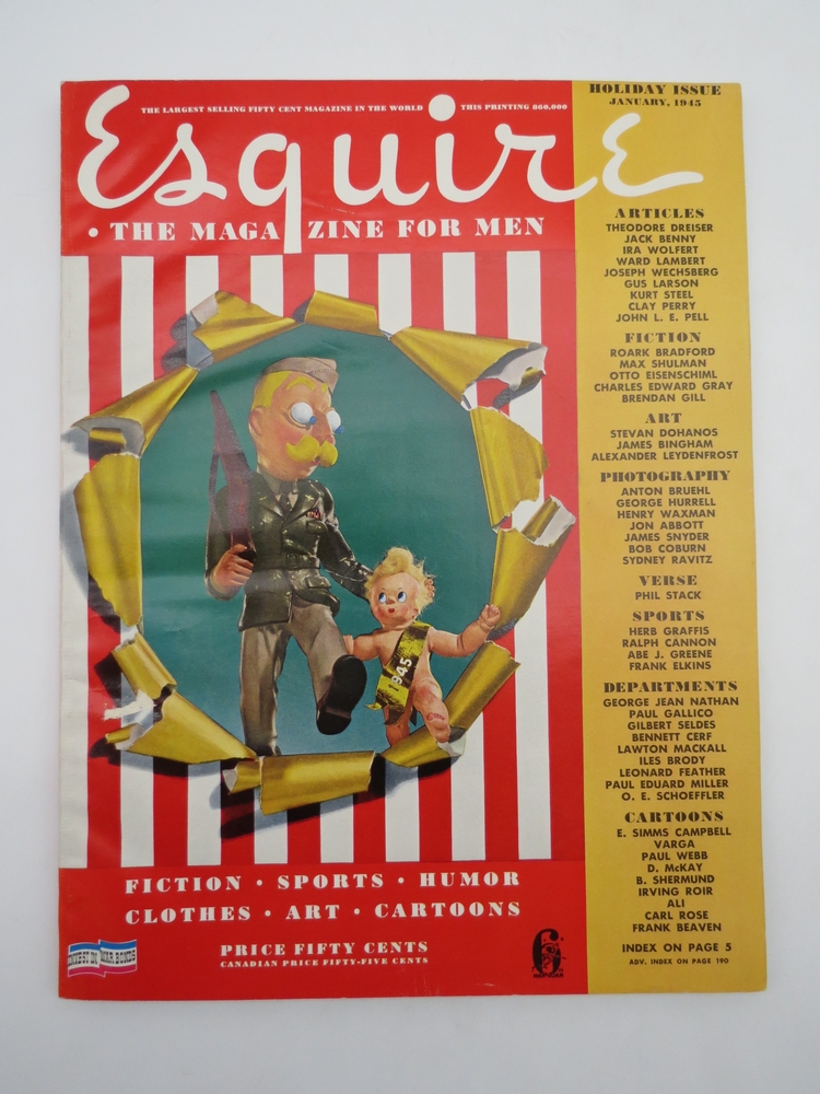 ESQUIRE MAGAZINE JANUARY 1945 (VARGA 12-MONTH GIRL PINUPS )