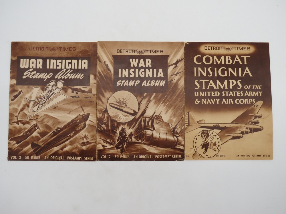 WWII DISNEY COMBAT INSIGNIA STAMPS US ARMY & NAVY AIR CORPS VOL 1 ...