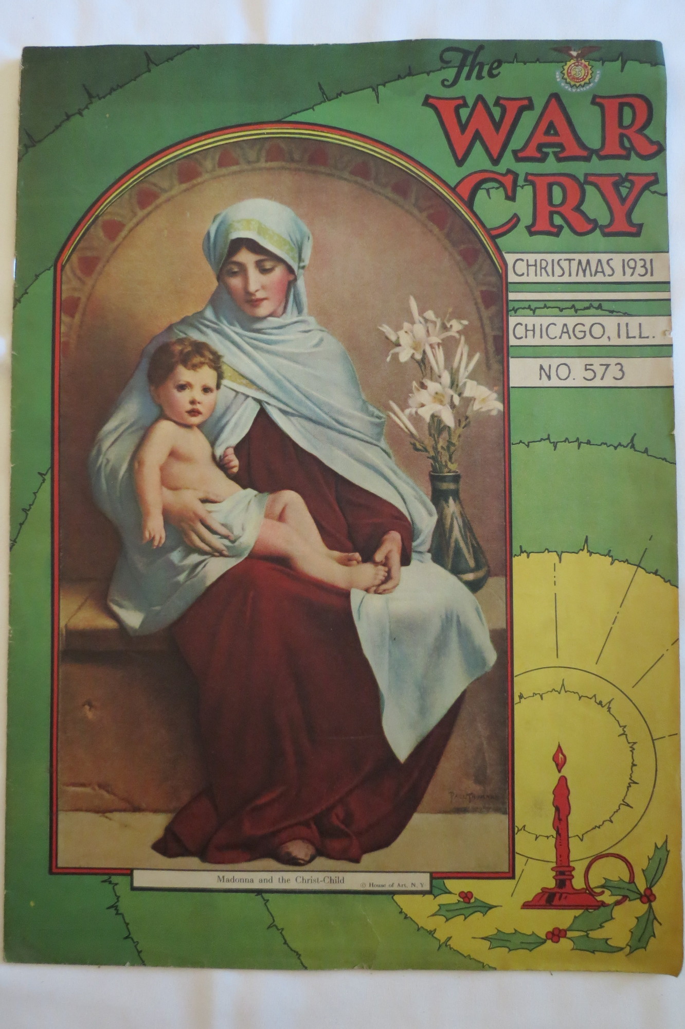 THE WAR CRY MAGAZINE, CHRISTMAS 1931, NO. 573 (SALVATION ARMY MAGAZINE)