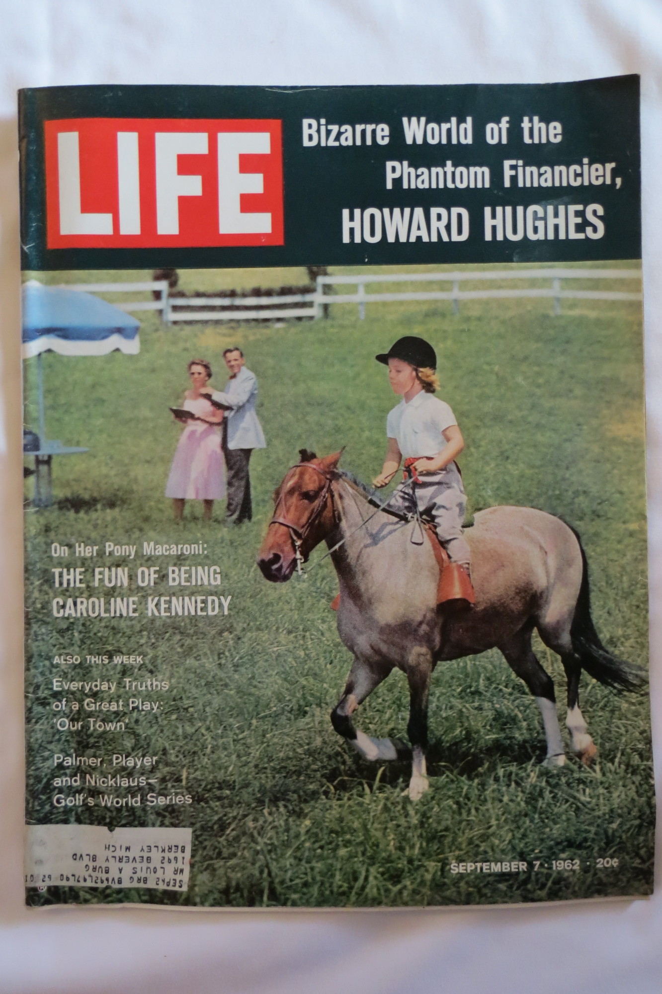 LIFE MAGAZINE SEPTEMBER 7 (1962 CAROLINE KENNEDY COVER; ARTICLE ON ...