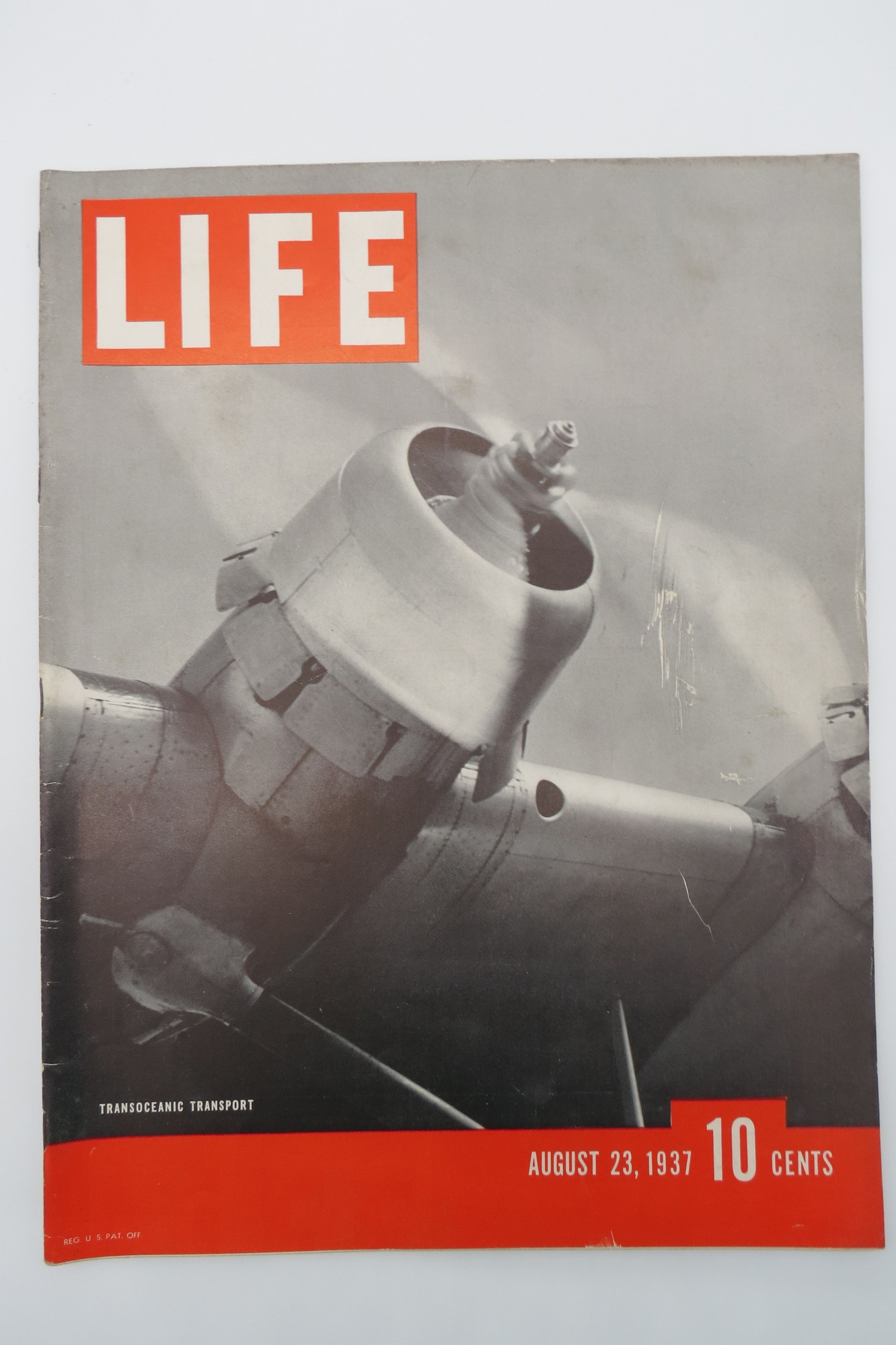 LIFE MAGAZINE, AUGUST 23, 1937 (TRANSOCEANIC TRANSPORT)