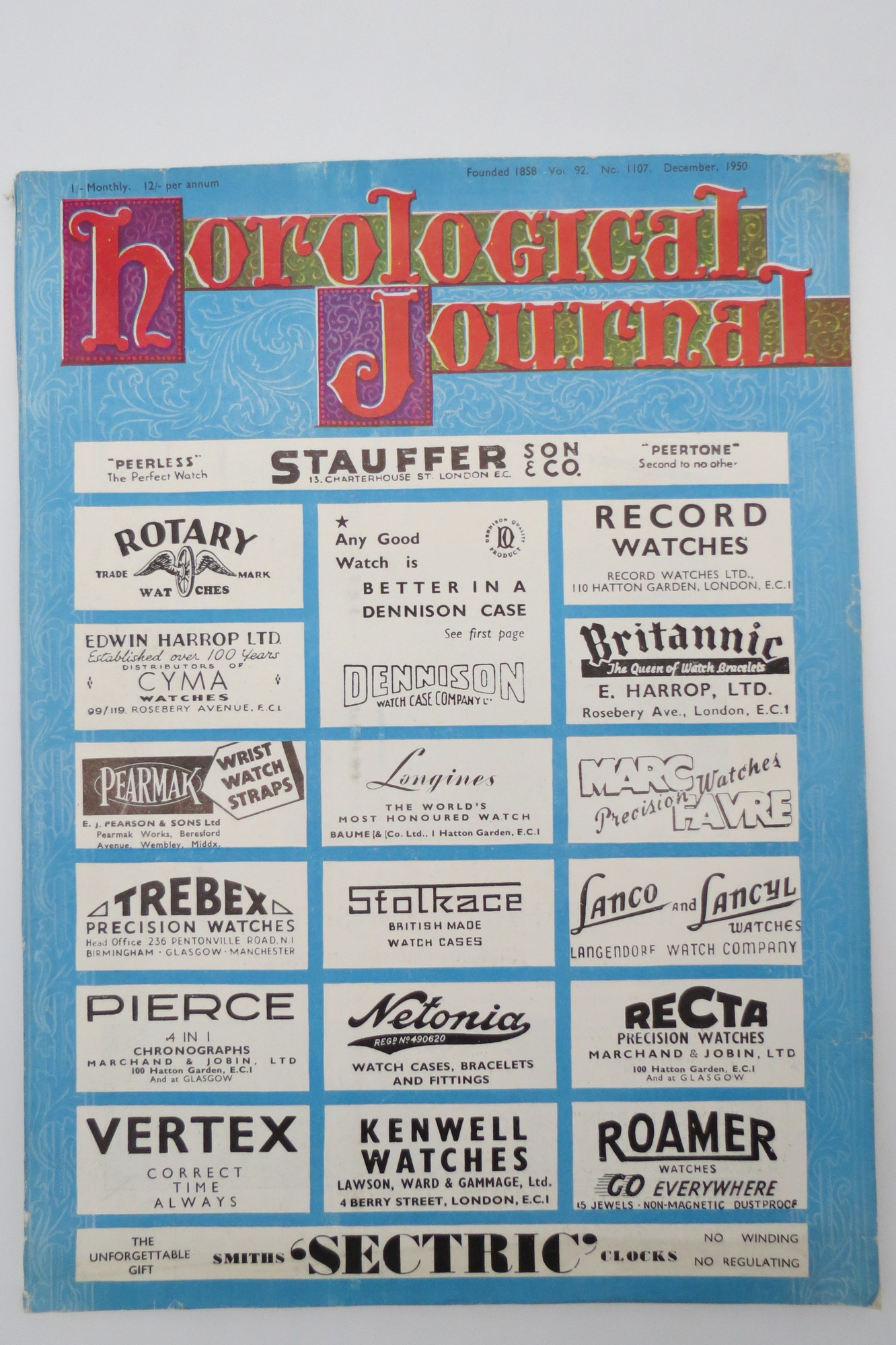 HOROLOGICAL JOURNAL, DECEMBER 1950