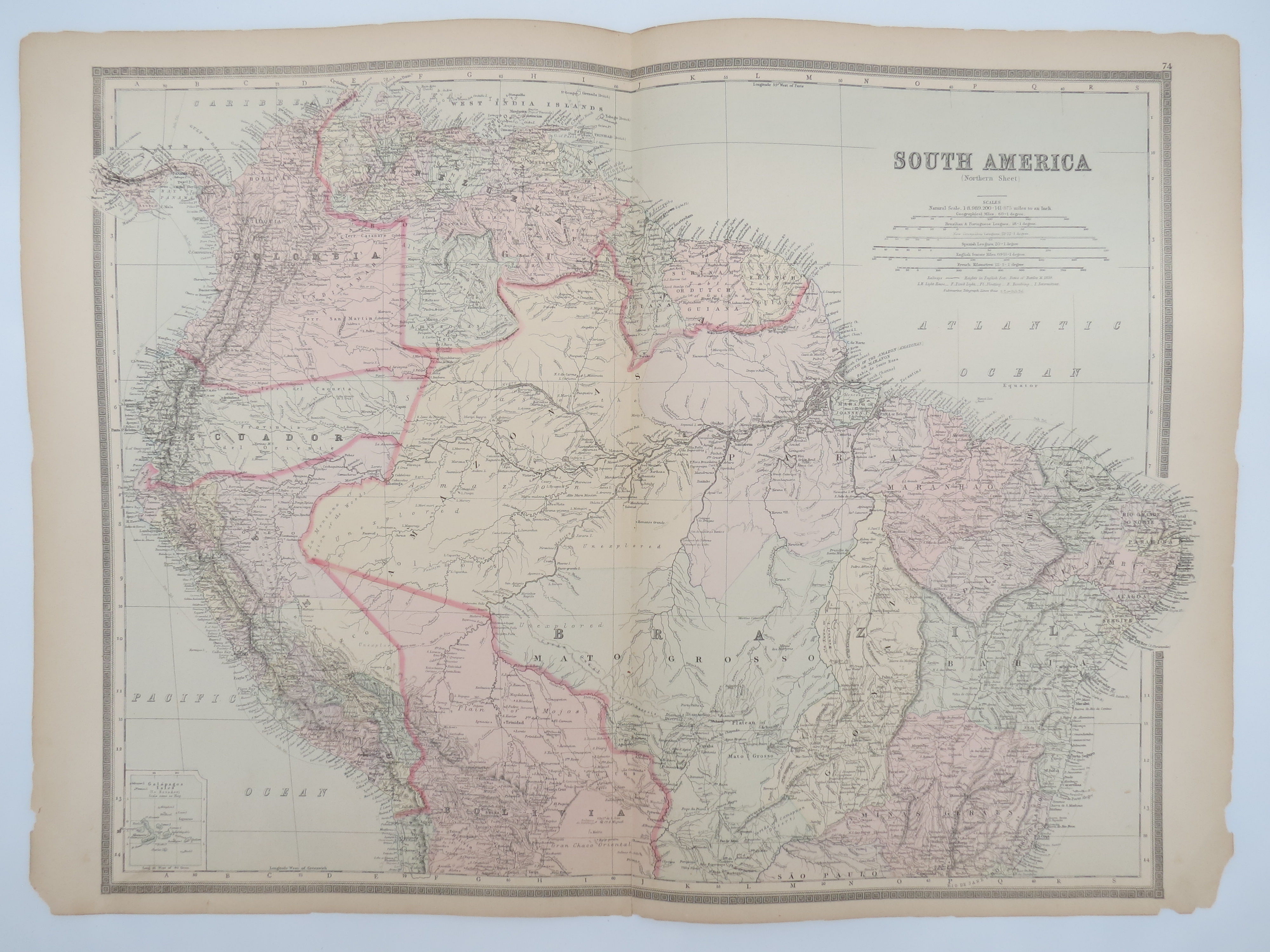 ORIGINAL 1855 COLTON'S HAND COLORED MAPS OF MICHIGAN & NORTHERN ...