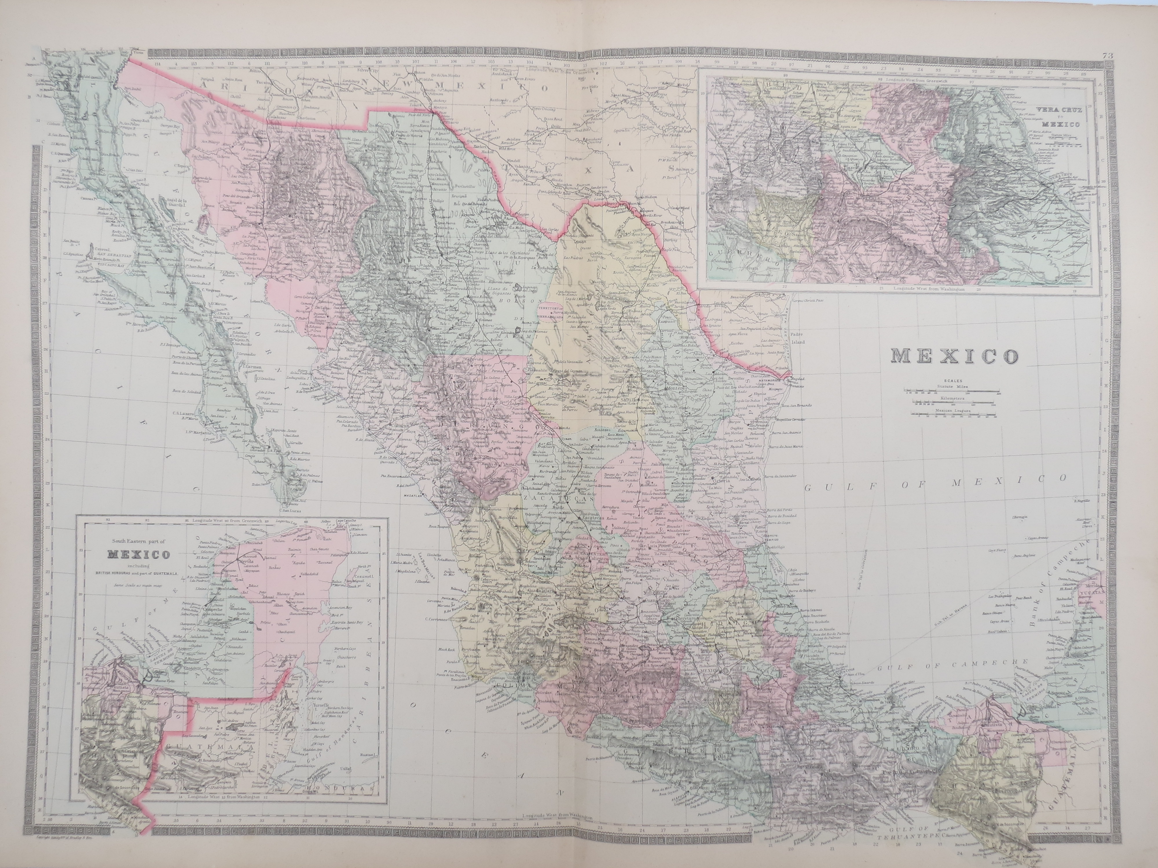 ORIGINAL 1855 COLTON'S HAND COLORED MAPS OF MICHIGAN & NORTHERN ...