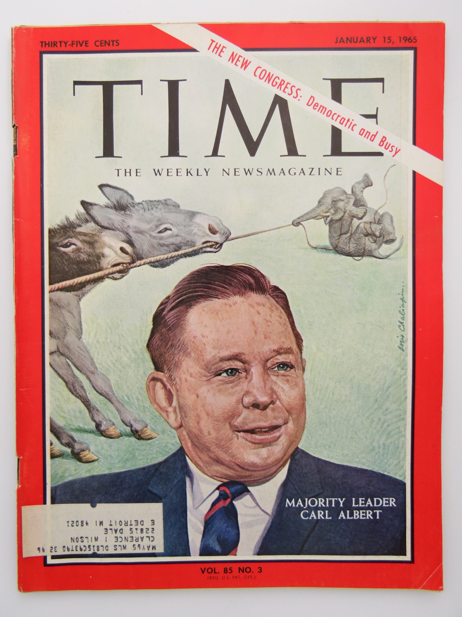 TIME MAGAZINE JANUARY 15, 1965 (THE NEW CONGRESS)