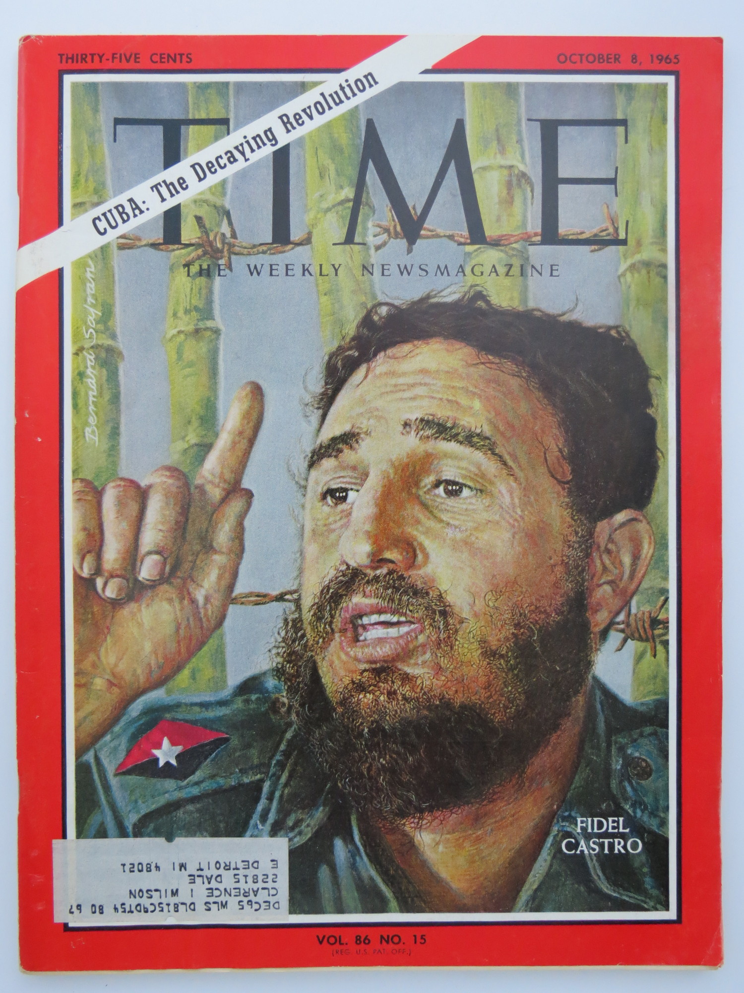 TIME MAGAZINE OCTOBER 8, 1965 (CUBA THE DECAYING REVOLUTION, FIDEL CASTRO)