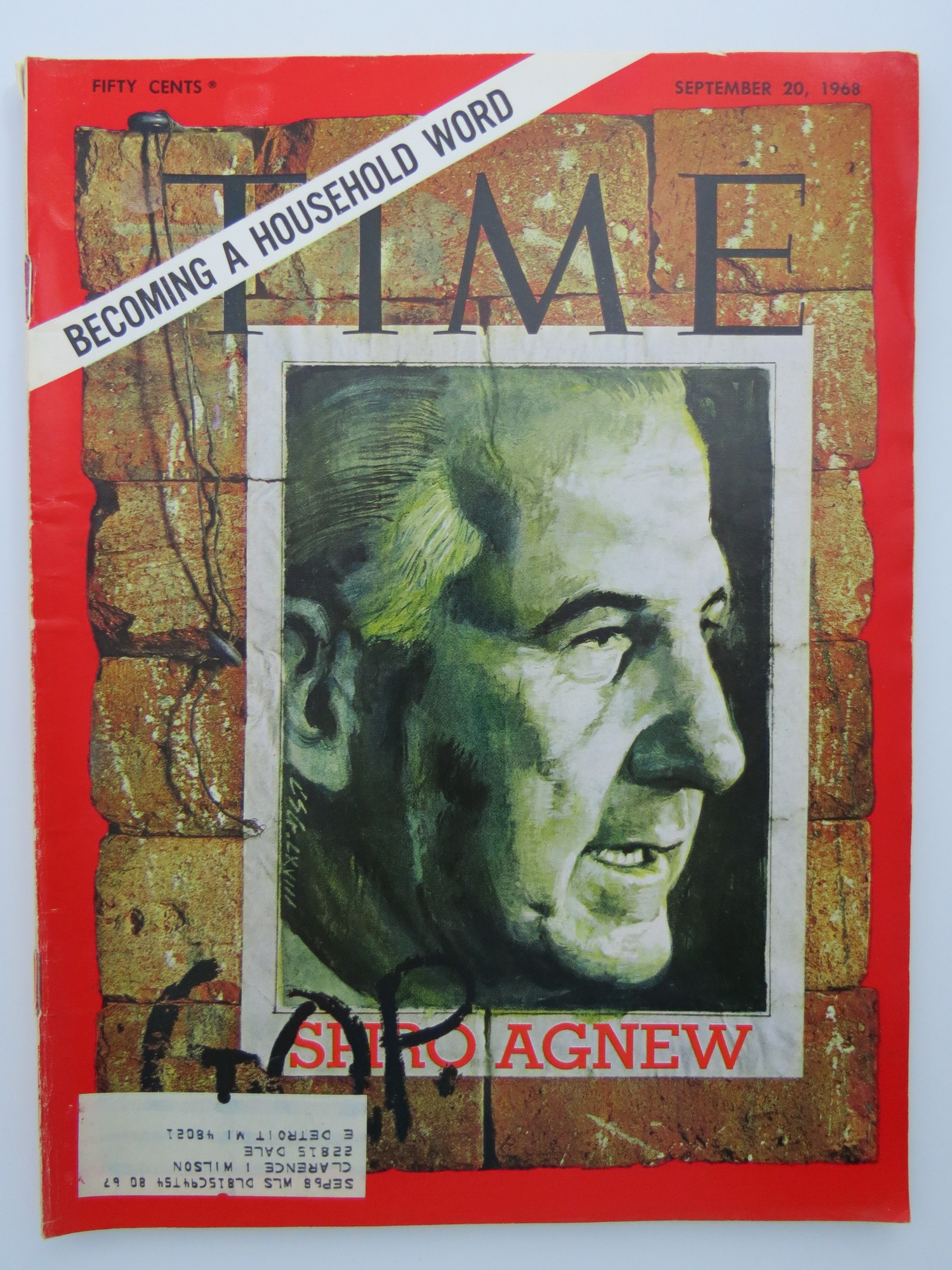 TIME MAGAZINE SEPTEMBER 20, 1968 (SPIRO AGNEW)
