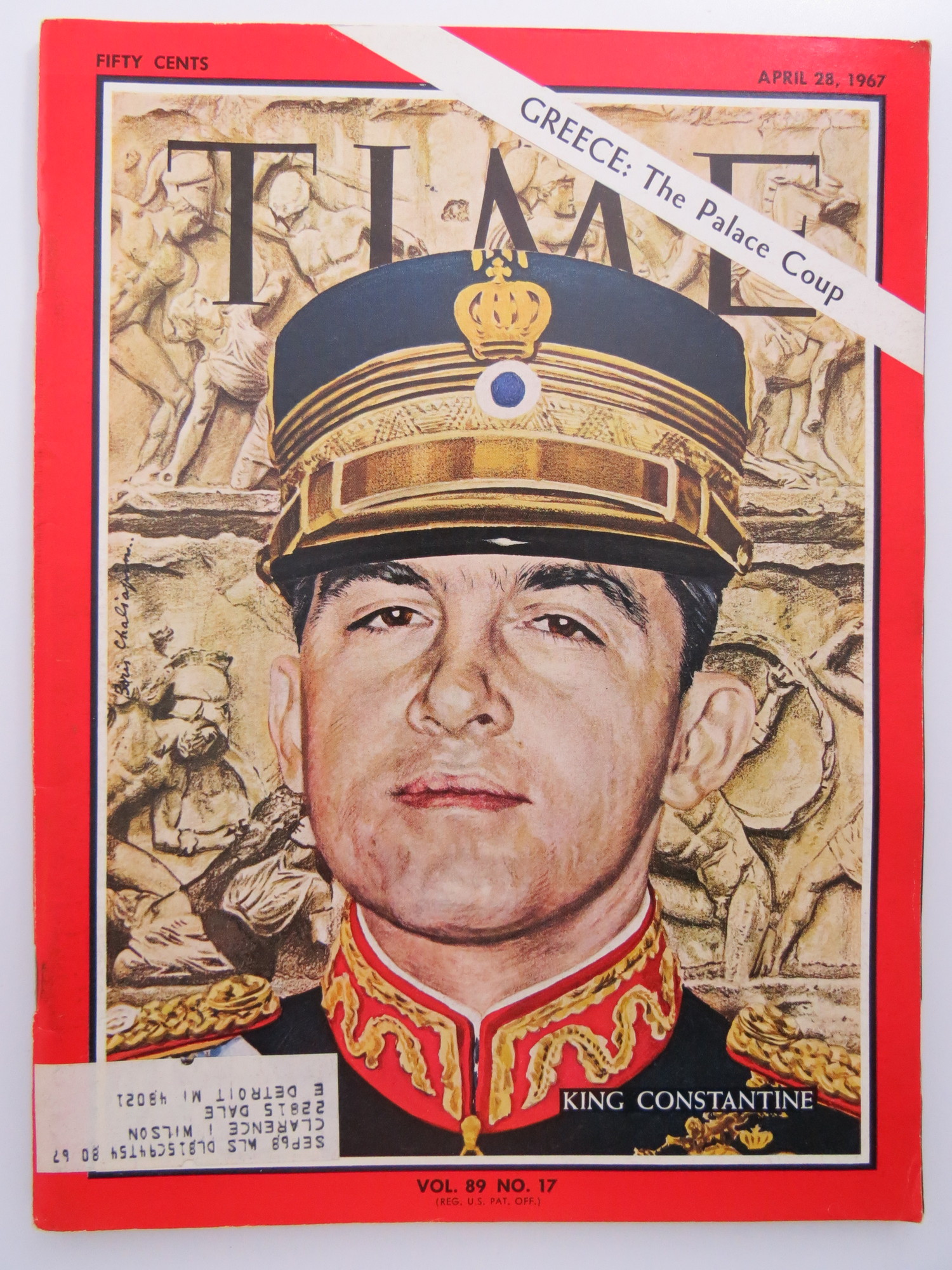 TIME MAGAZINE APRIL 28, 1967 (KING CONSTANTINE) KING CONSTANTINE