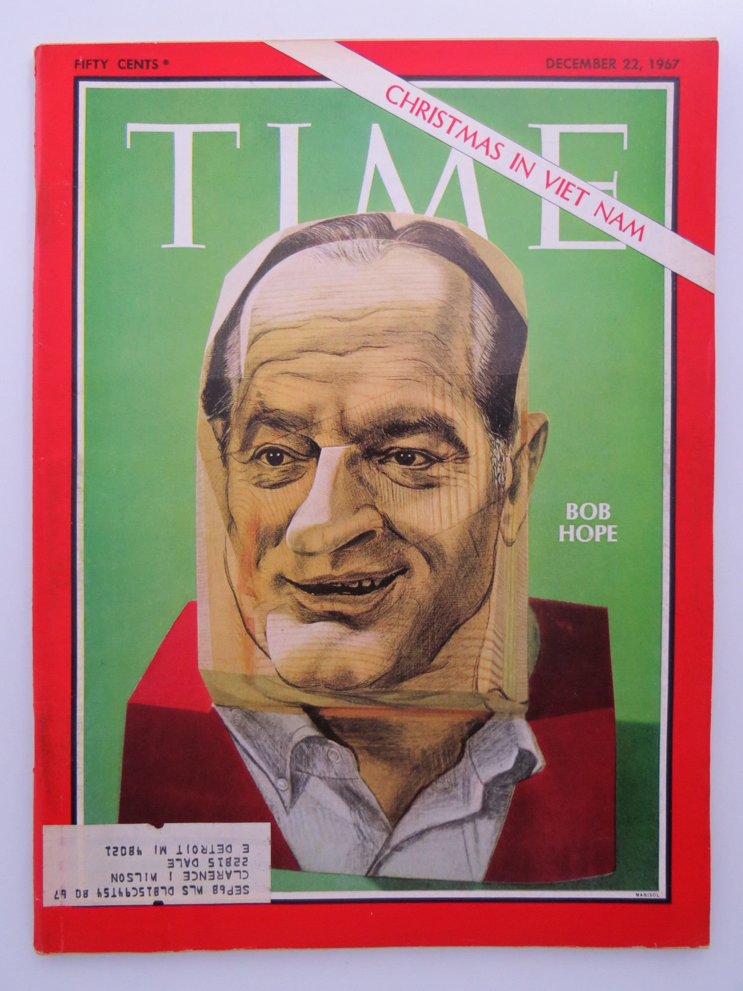 TIME MAGAZINE, DECEMBER 22, 1967 (BOB HOPE CHRISTMAS IN VIETNAM)