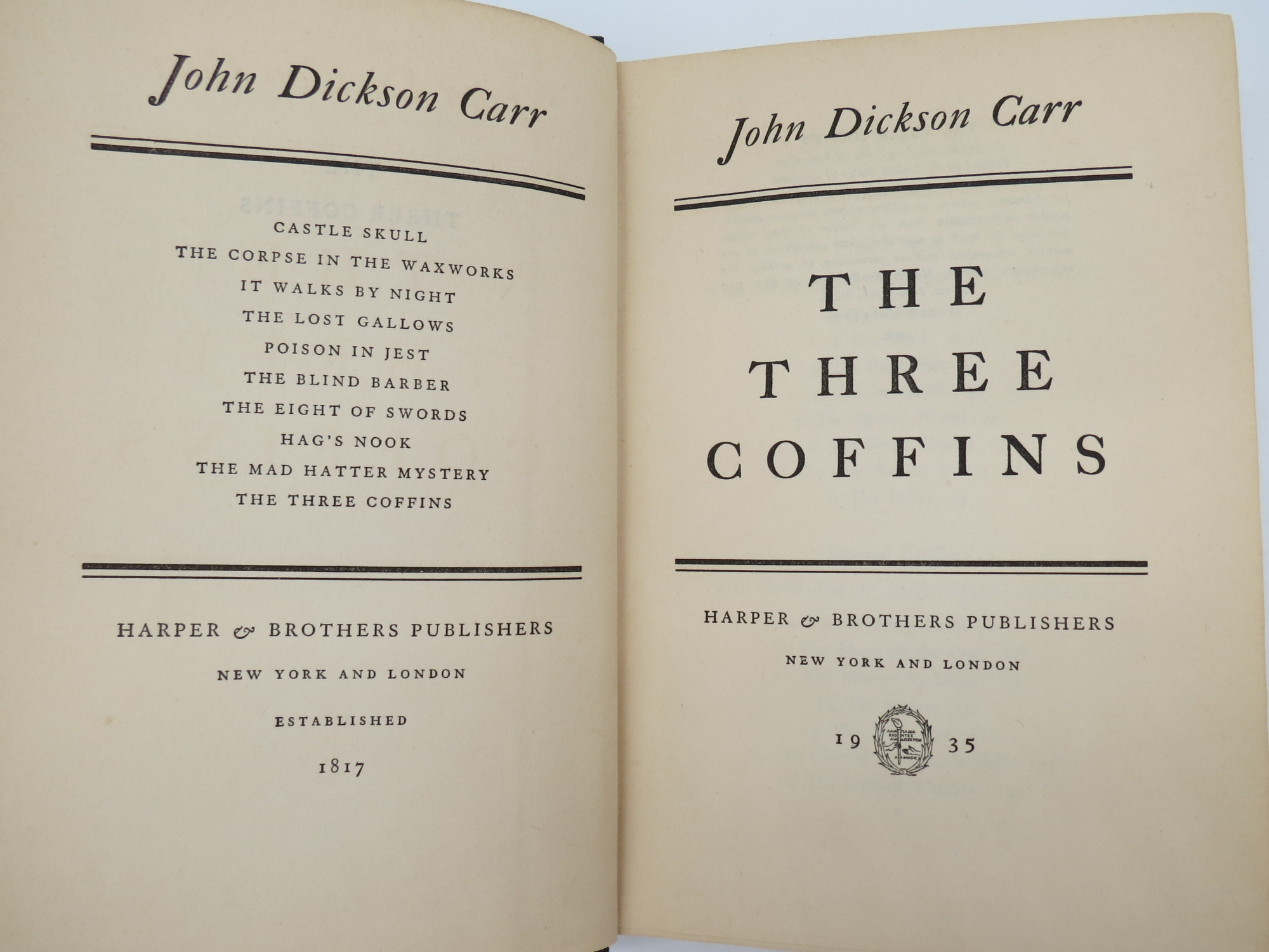 THE THREE COFFINS