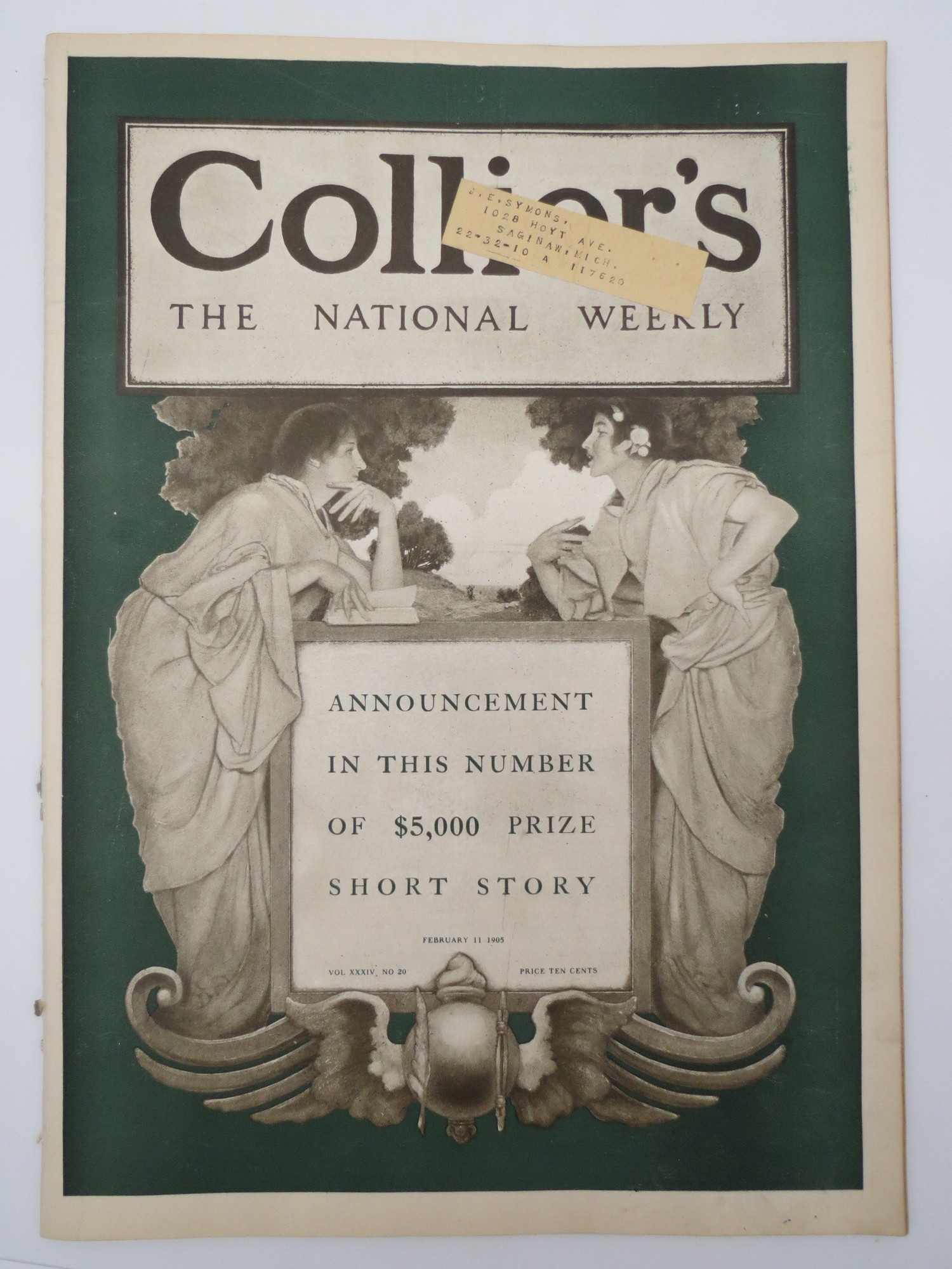 COLLIER'S WEEKLY MAGAZINE - DECEMBER 3, 1904 (MAXFIELD PARRISH COVER ...