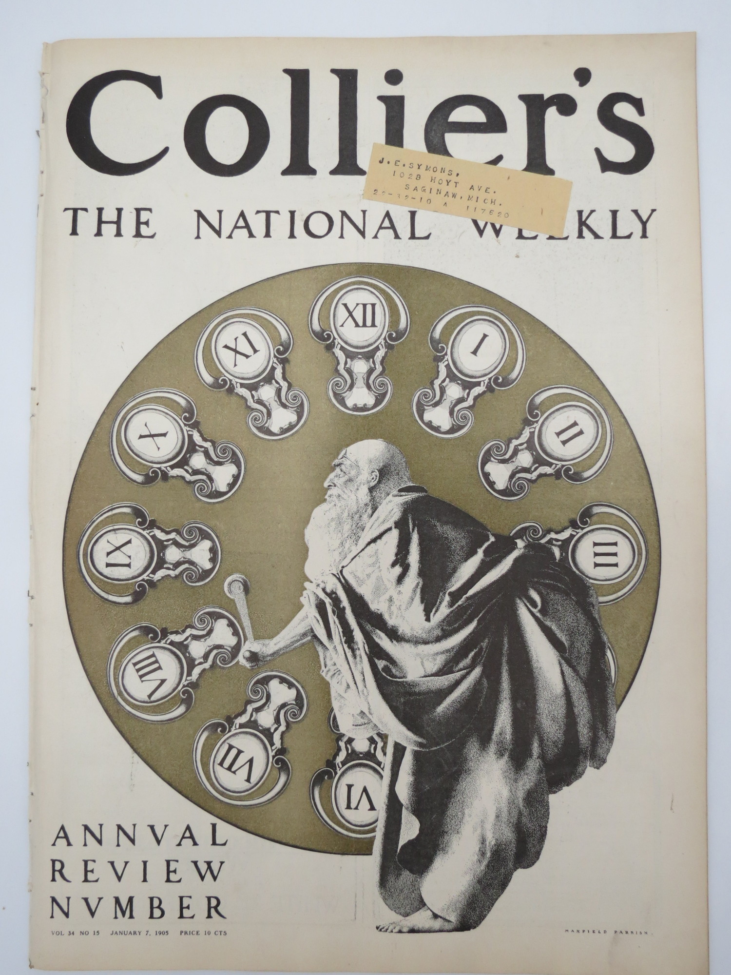 COLLIER'S WEEKLY MAGAZINE - DECEMBER 3, 1904 (MAXFIELD PARRISH COVER ...