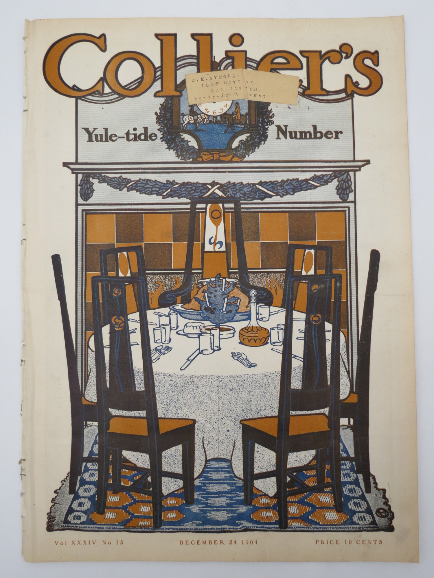 COLLIER'S WEEKLY MAGAZINE - DECEMBER 3, 1904 (MAXFIELD PARRISH COVER ...