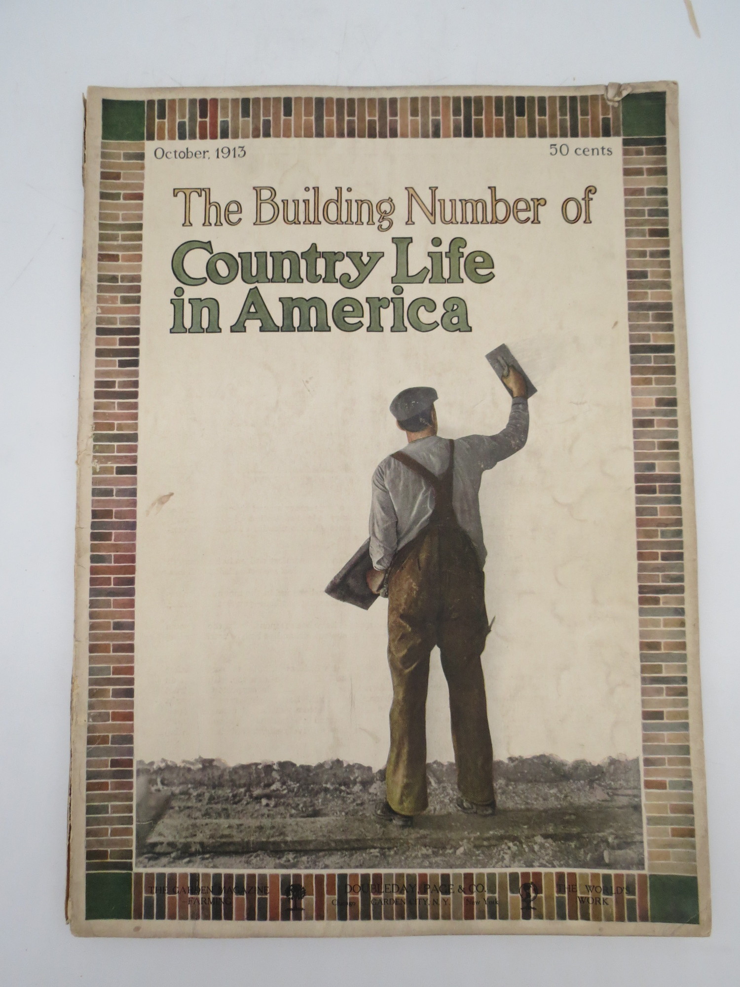 COUNTRY LIFE IN AMERICA MAGAZINE, OCTOBER 1905 (DOUBLE HOUSE BUILDING ...