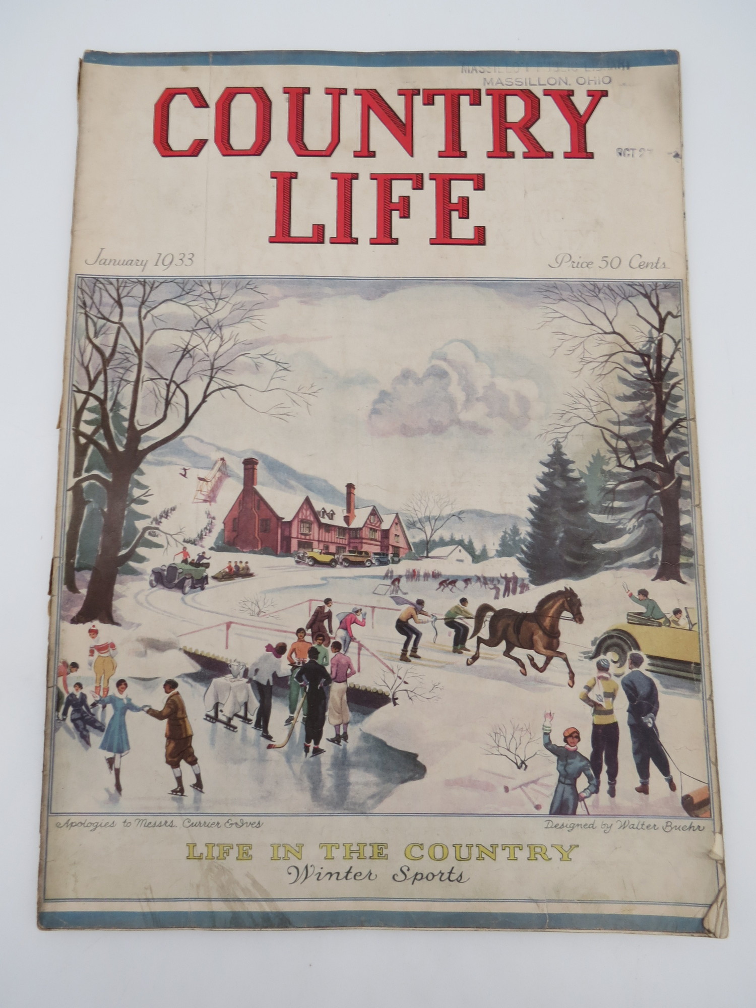 COUNTRY LIFE MAGAZINE, JANUARY 1933 (WINTER SPORTS)