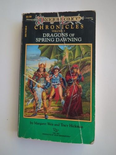 DragonLance Chronicles Vol. 3 DRAGONS OF SPRING DAWNING 1st Printing TSR Weis | eBay