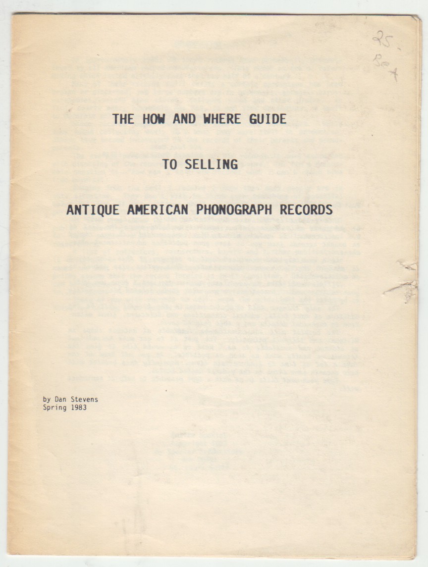 The How and Where Guide to Selling Antique American Phonograph Records