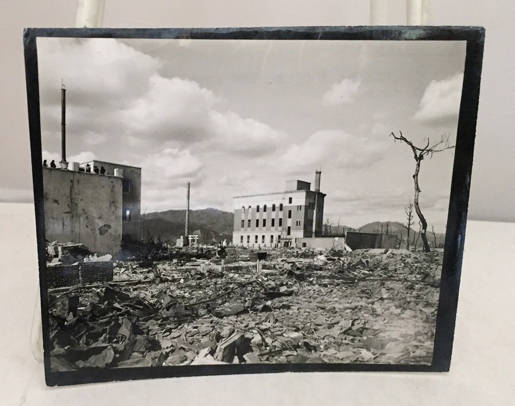 Two Photographs Of Atomic Bomb Damage In Hiroshima, Japan