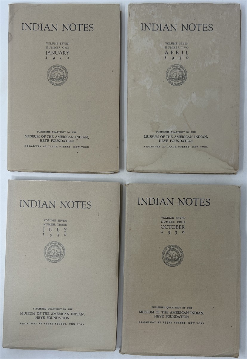 Indian Notes: Vol. VII; January, 1930; No. 1-4