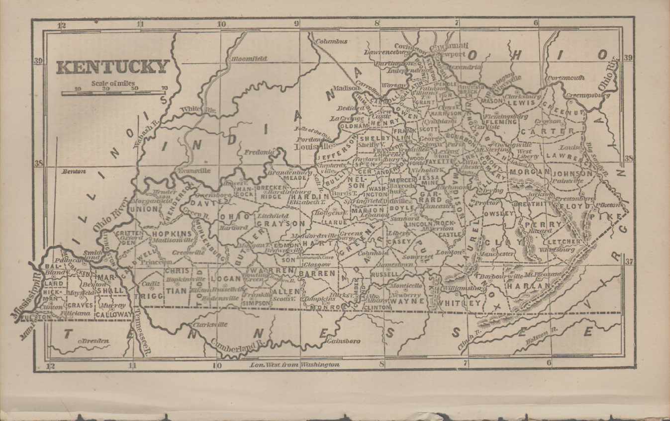 MAP OF KENTUCKY